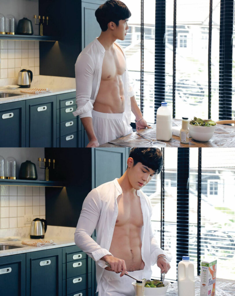 Boss Nopphol นายแบบหนุ่มหล่อ สายตาละมุน ชวนน้ำเดิน